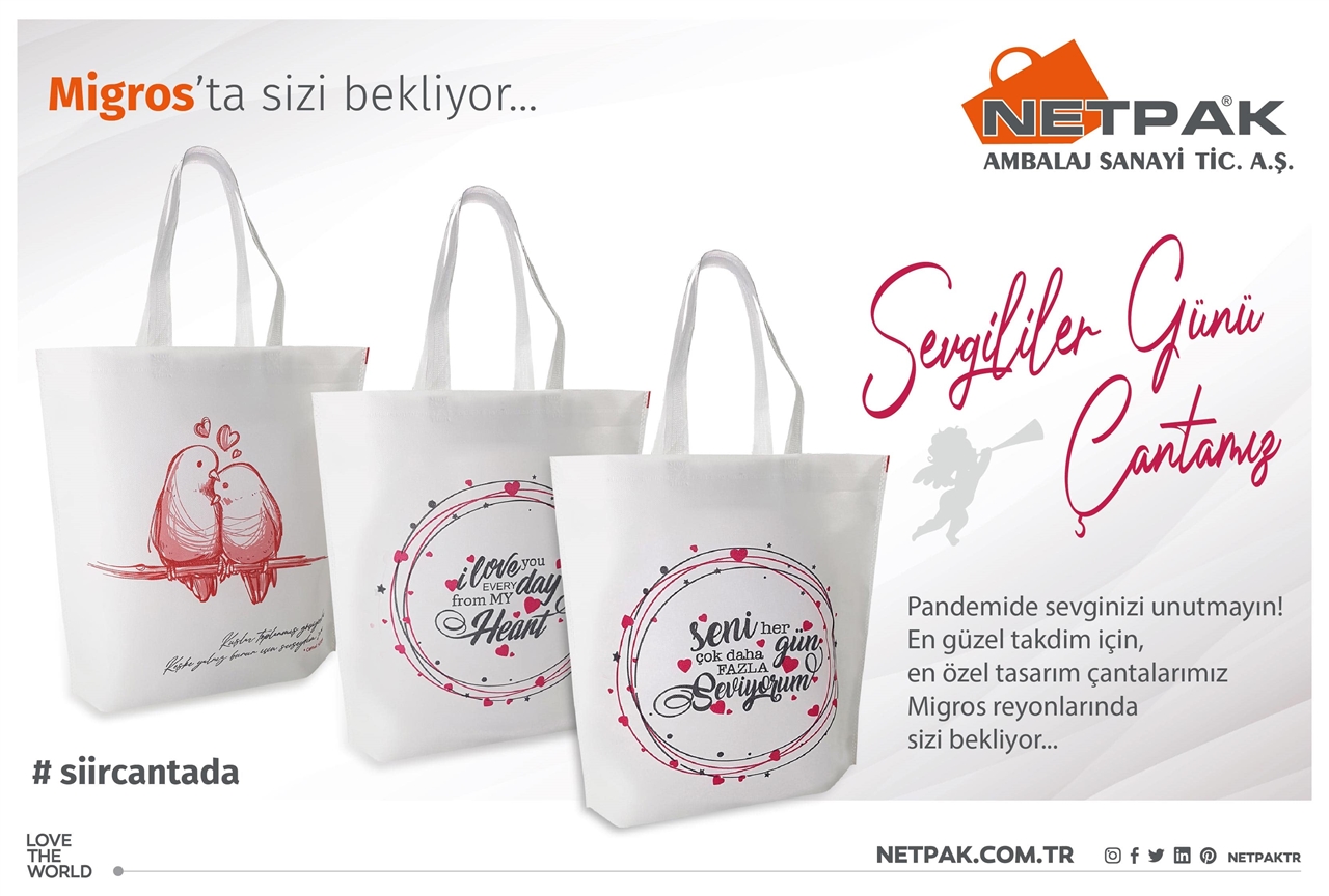 Your Valentine's Day Bag İs From Netpak - Nonwoven Bag - Netpak