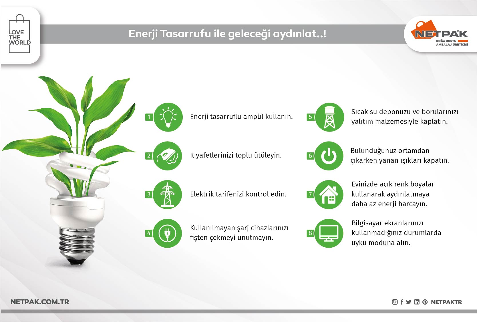 Enerji Tasarrufu İle Geleceği Aydınlat..! - Netpak Bez Çanta Enerji Tasarrufu İle Geleceği Aydınlat..! - Netpak Bez Çanta