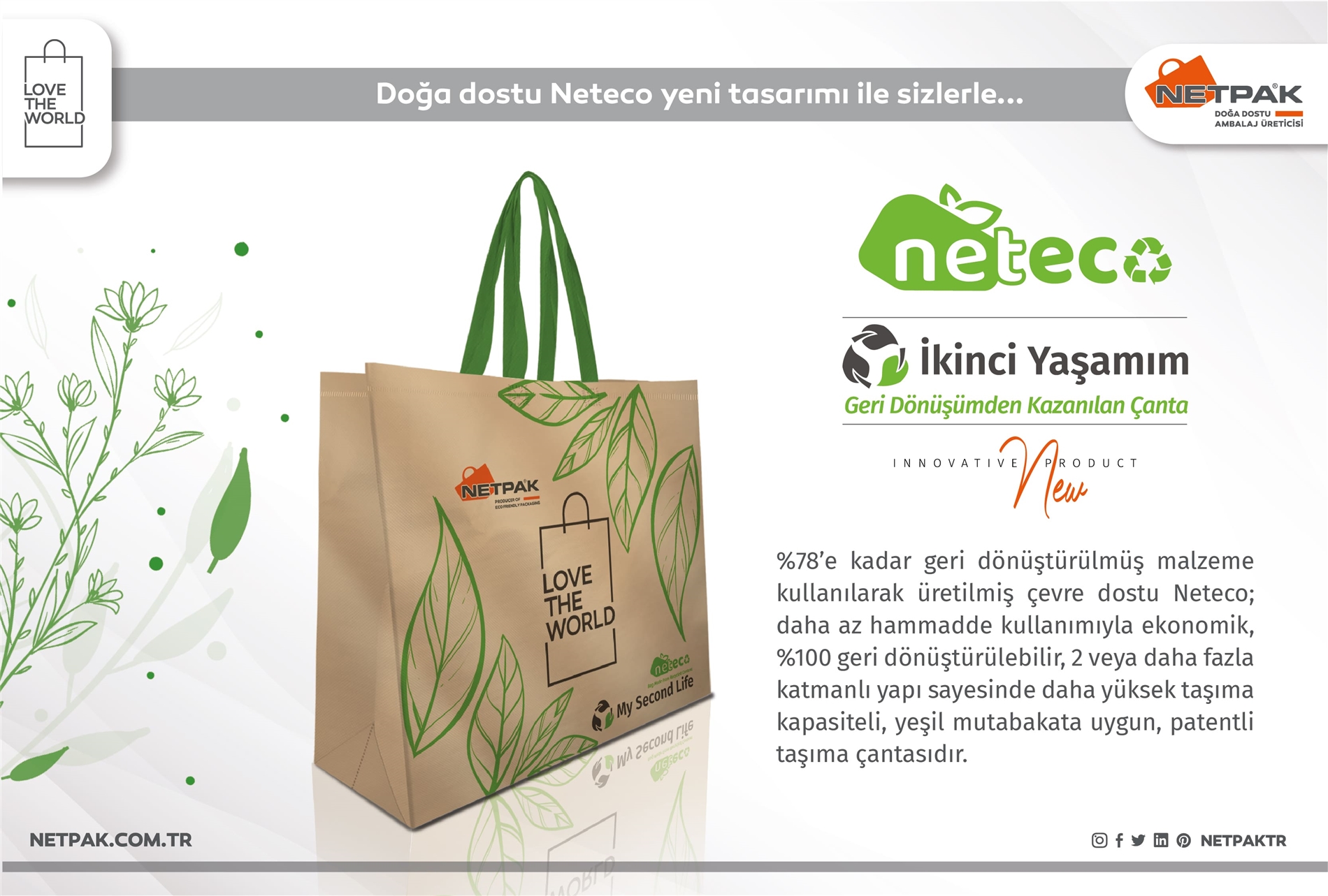 Nature-friendly Neteco With Its New Design... - Nonwoven Bag - Netpak