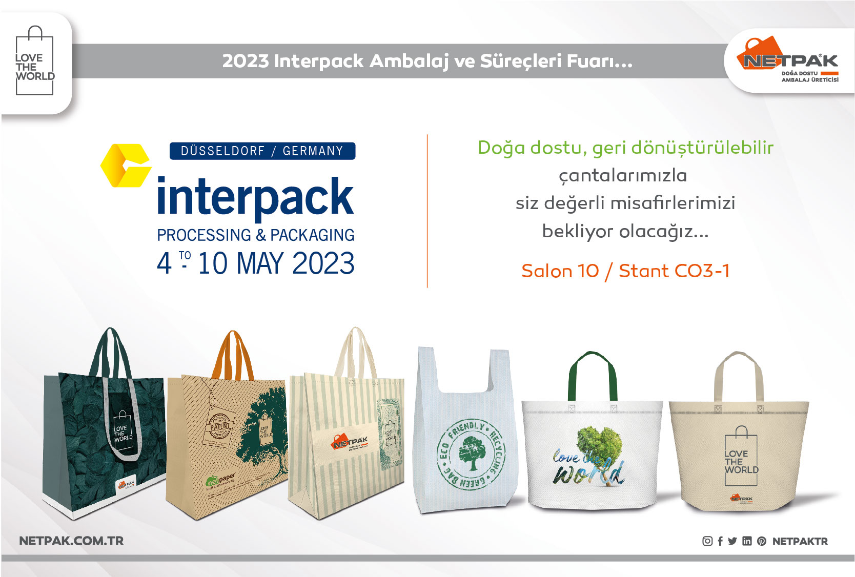 2023 Interpack Ambalaj Ve Süreçleri Fuarı... - Netpak Bez Çanta