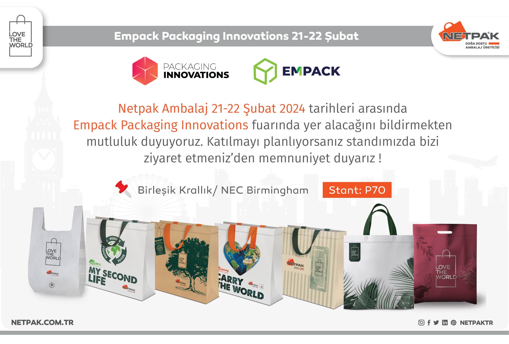 Empack Packaging Innovations 21-22 Şubat 2024 - Netpak Bez Çanta
