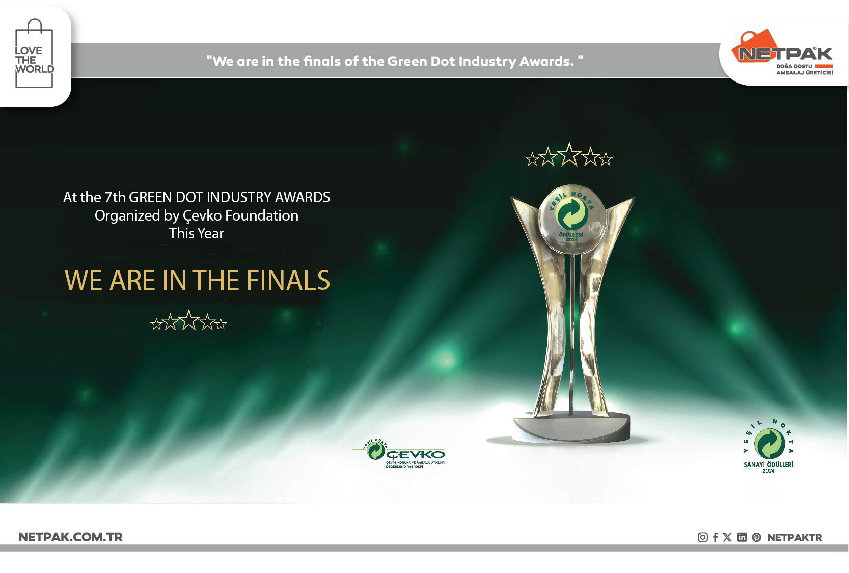 Netpak Packaging İs İn The Finals At The Green Dot Industry Awards ...