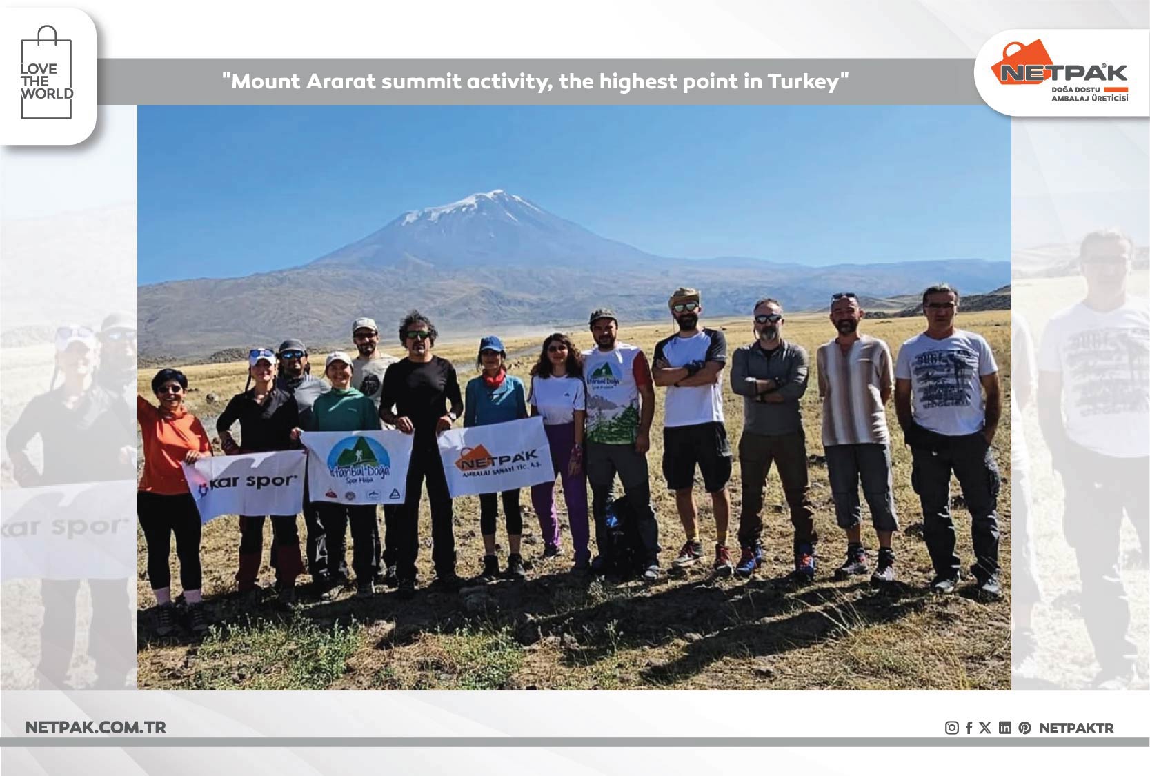 Mount Ararat Summit Activity, The Highest Point İn Turkey. - Nonwoven ...