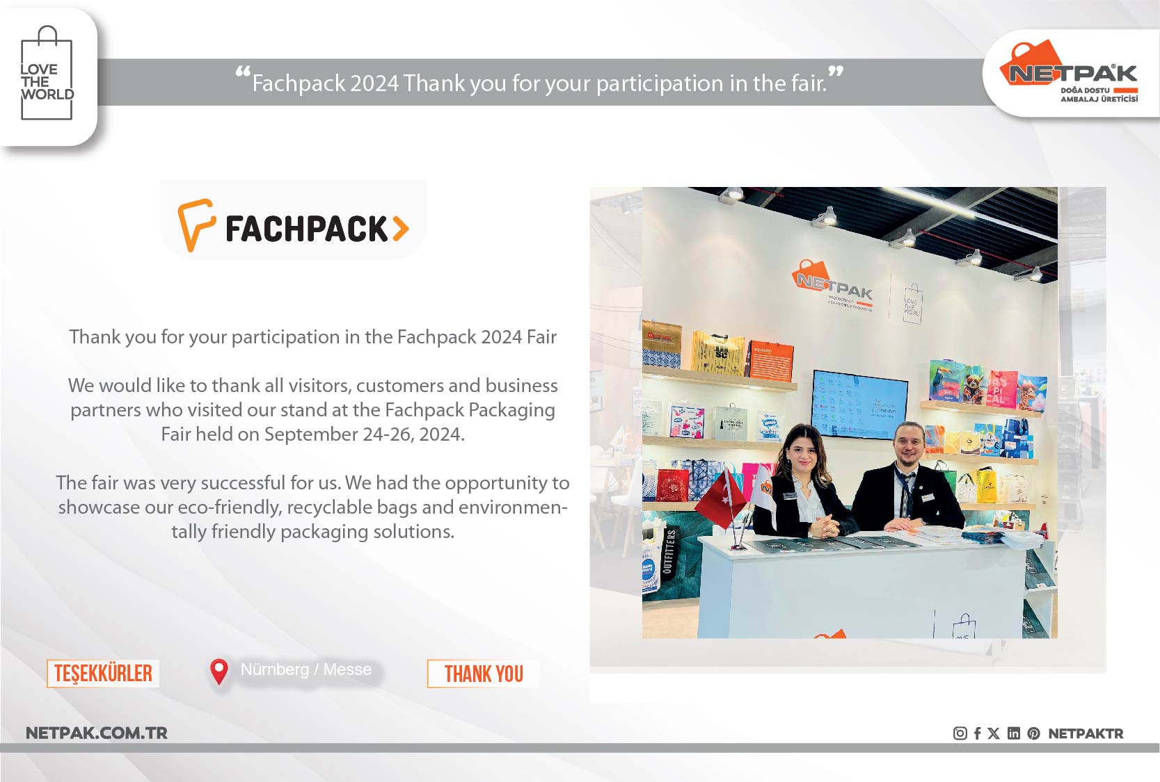 Thank You For Your Participation İn Fachpack 2024 Fair. - Nonwoven Bag ...