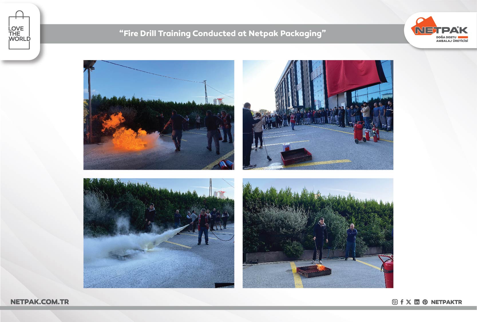 Fire Drill Training Conducted At Netpak Packaging - Nonwoven Bag - Netpak